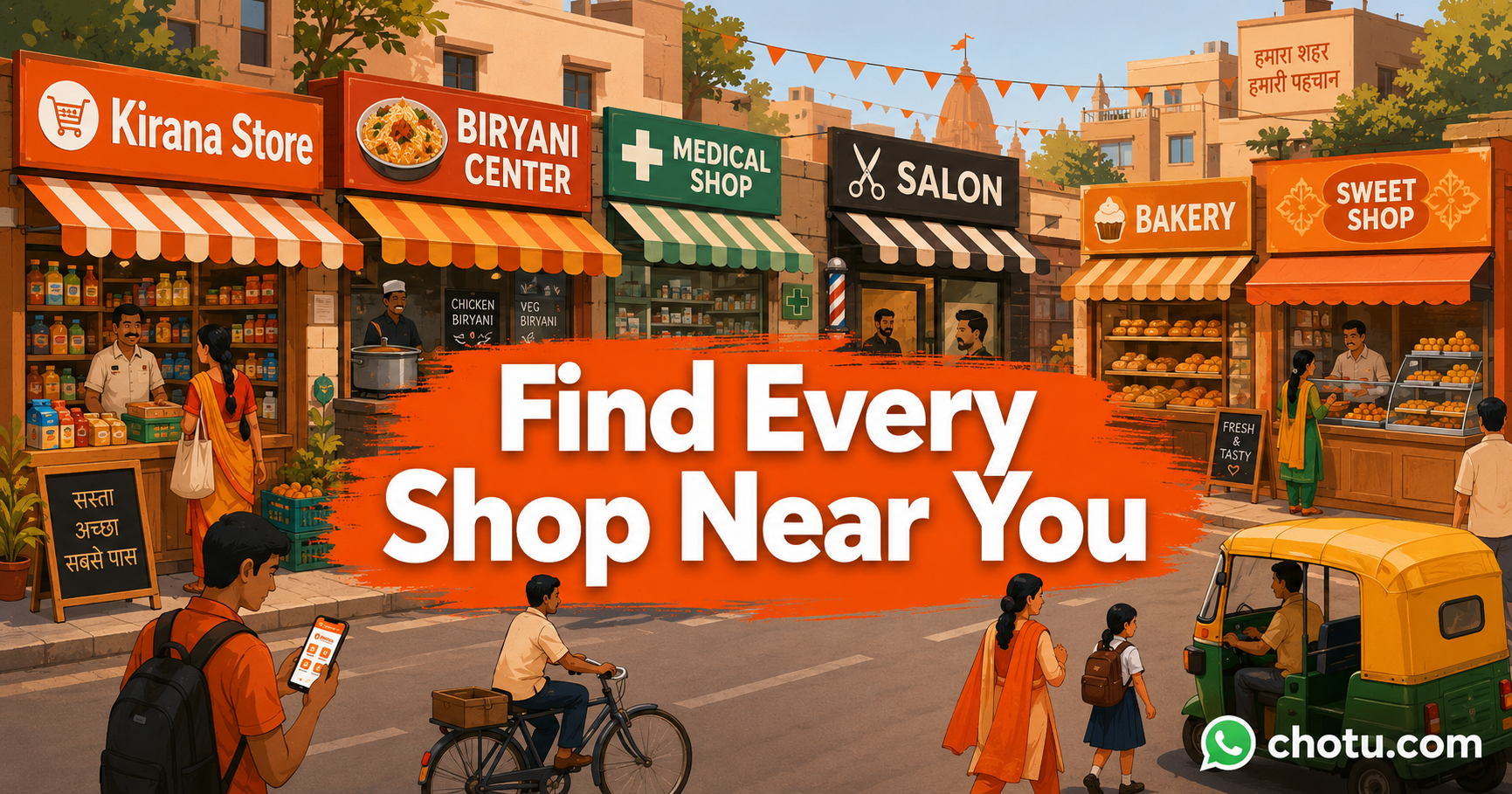 Find Local Shops Near Me - Order on WhatsApp | chotu.com